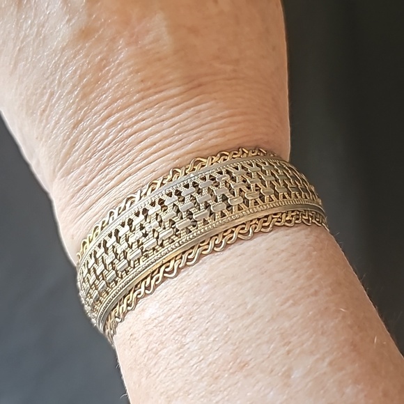 Jewels by Julio | Jewelry | Vintage Jewels By Julio Signed Gold Cuff ...